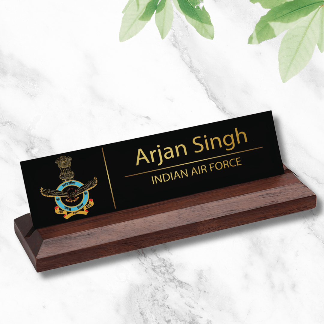 Buy Office Desk Name Plate - Indian Air Force