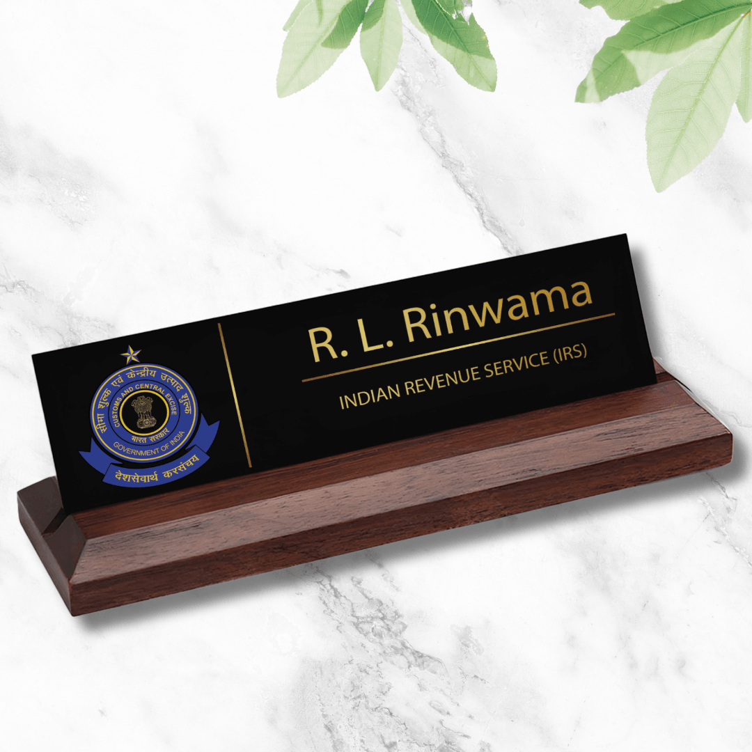 Buy Office Desk Name Plate - Indirect Taxes & Customs Officers (CBIC)