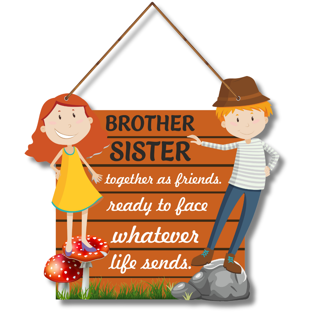 Buy "Brother & Sister" Wall Hanging