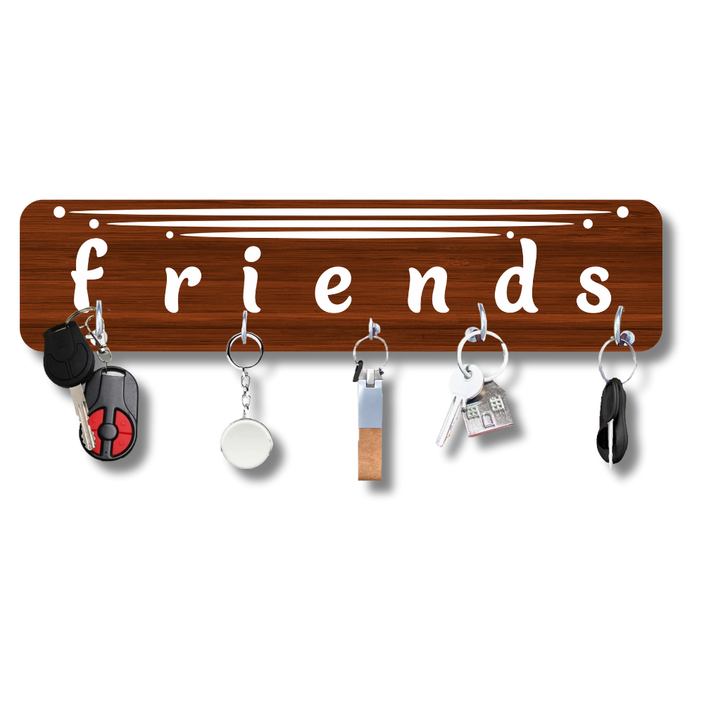 Wooden "Friends" Key Holder