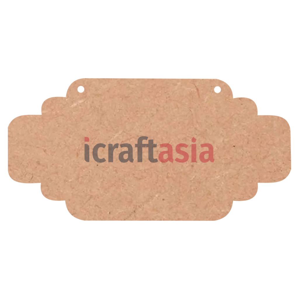 Buy Vintage Label Shape MDF Hanging Base