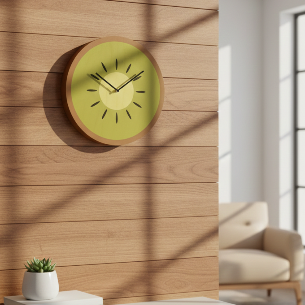 Kiwi Zing Birch Clock - ICraft asia