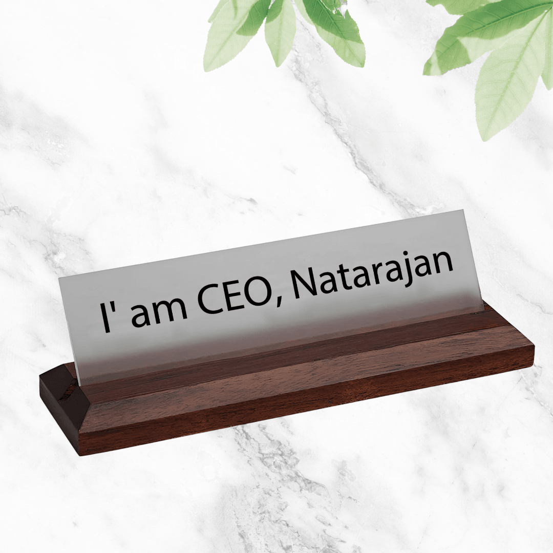 Office Desk Name Plate - I'm CEO