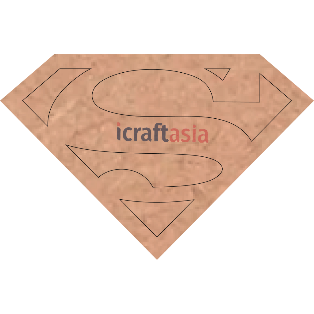 Buy Superhero Logo MDF Cutout