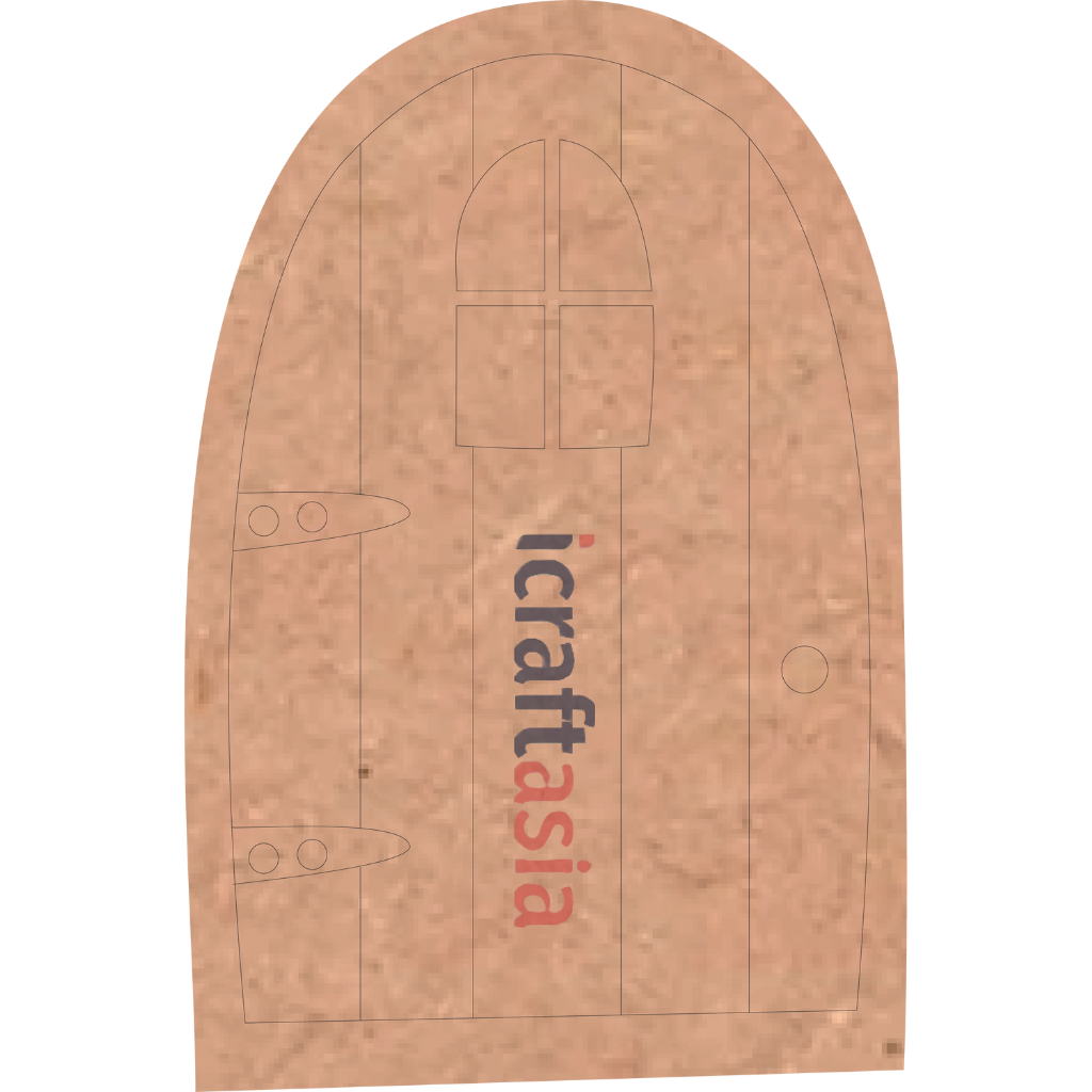 Buy Fairy Cottage Arched Door MDF Cutout