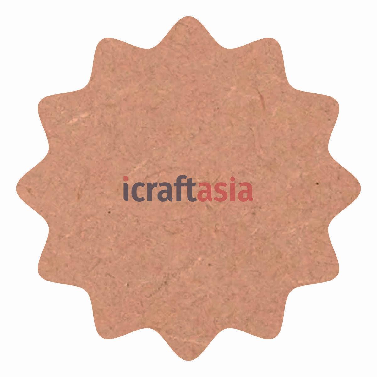 Buy DIY Scallop Shaped MDF Board Cutout For Painting