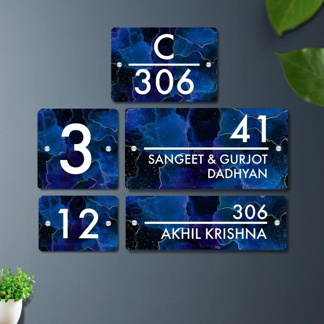 Buy Futura (Abstract) - Contemporary House Number/Name Sign